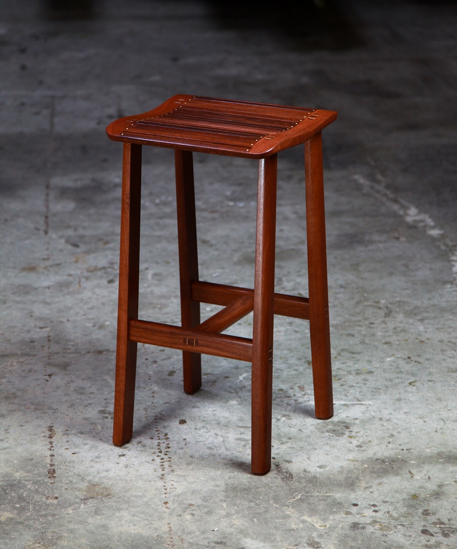 Waterfall Stools In Jarrah - Dunstone Design